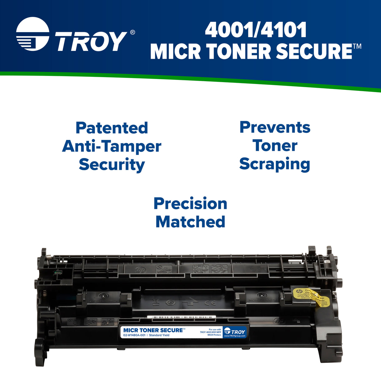 TROY 4001/4101 MICR Toner Secure Cartridge (Coordinating HP Part Number: W1480A) – TROY Group