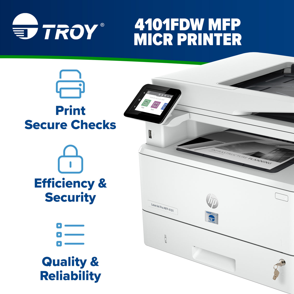 TROY 4101fdw MFP MICR Printer | TROY Group