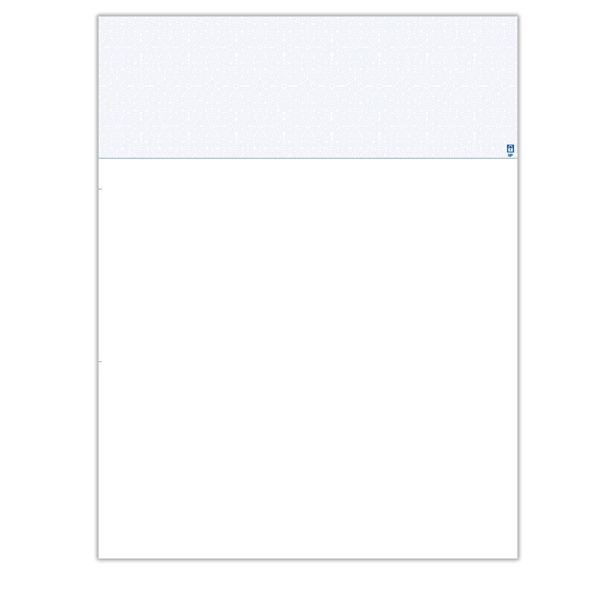 TROY Security Blank Check Paper - Blue, Top, Ream | TROY Group